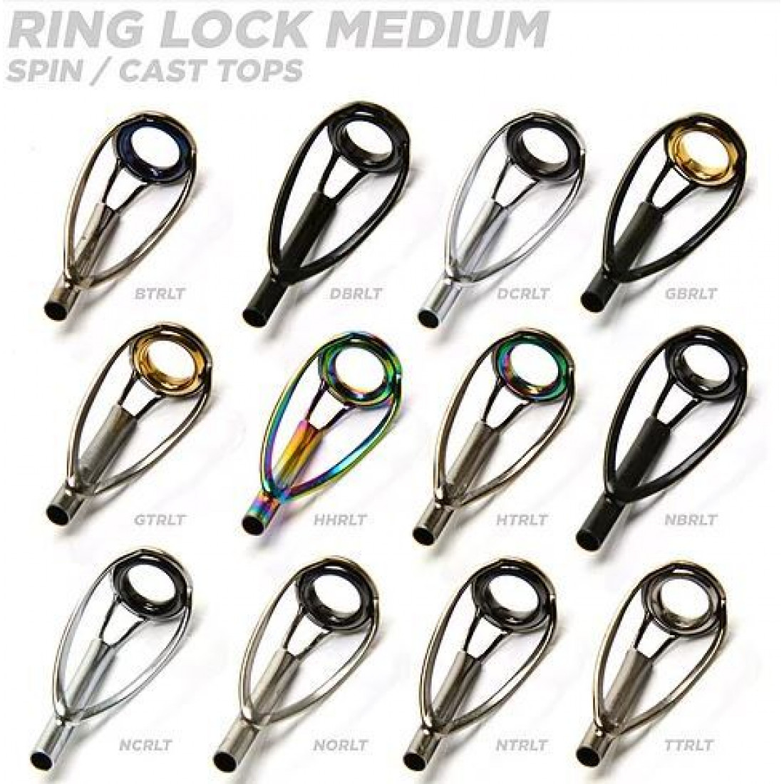 RingLock Duralite S/Steel Black [Eye:6mm][Tube:2.2mm]